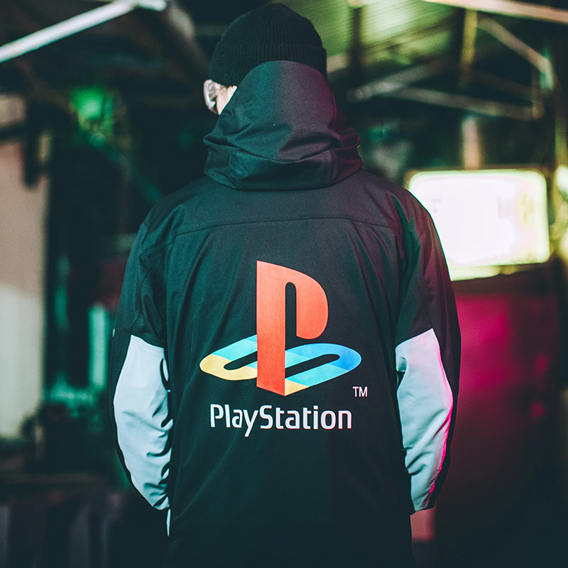 【正版授权】PlayStation联名吉考斯工业风衣防水户外硬壳冲锋衣