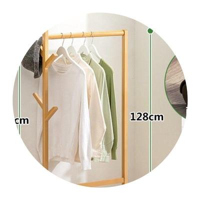 衣架家用裤架儿童衣帽架挂衣架落地简约简易现代卧室衣服架子楠竹