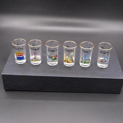 souvenir 6-pack tequila base shot glass set shanghai china