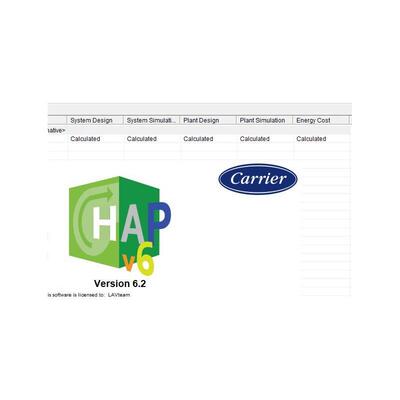 Carrier HAP v6.2专为咨询工程师、设计/建造承
