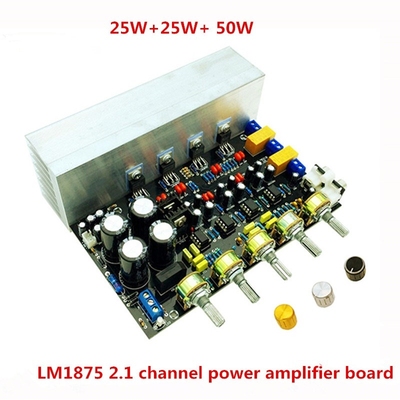 LM1875 fever 2.1 channel 25W+25W+50W Subwoofer audio power