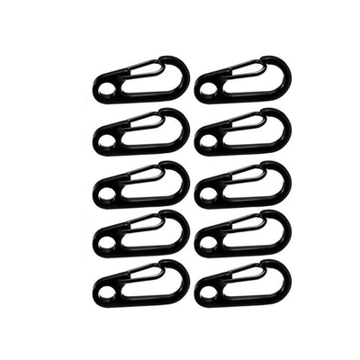 Relefree 10 Pcs Carabiner Stainless Steel EDC Keychain  Hiki