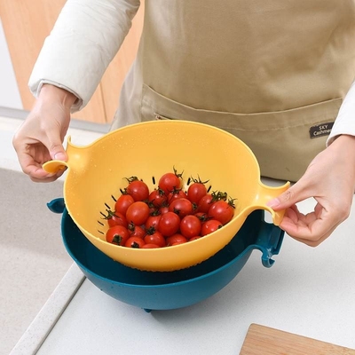 Basket household web celebrity double drop fruit bowl