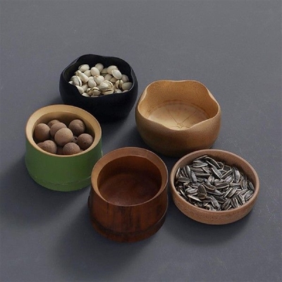 Pastry Plate Serving Bowls Practical Large Capacity Bamboo