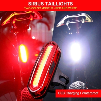 5 LED SB Rechargeable Bike Bicycle Tail Warning Light Rear S