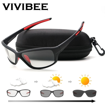 VIVIBEE 2019 Men Photochromic Sunglasses Polarized Golf Wom