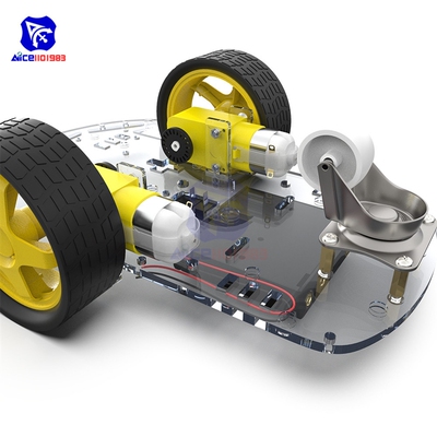 2WD Robot Smart Car Chassis Kits with Speed Encoder for Ardu