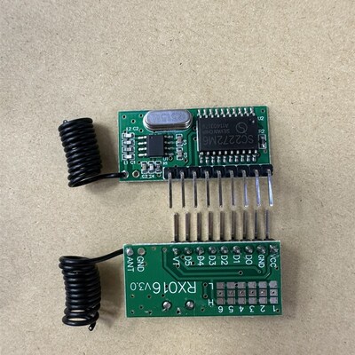 速发6路解码输出超外差接M模块固定码PT5272-收6解码2MHz RX016