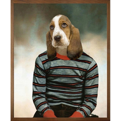 英国Mineheart Hunter HR Canvas 犬猎人先生装饰画