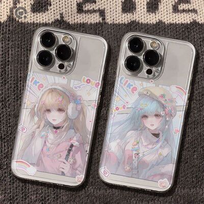 古早闺蜜头像适用vivoS30S50Promini手机壳透明S20s19s18s17s16s15学生X300X200x100Sx90x80x70x23x9S软T1x