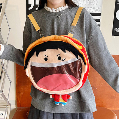 路飞痛包海贼王周边毛绒玩偶包包