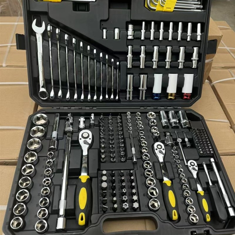 222套筒棘轮件套扳手汽车维修维修组套装组合工具汽修修车