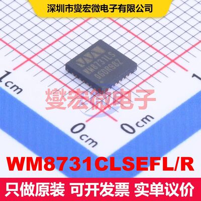 WM8731CLSEFL/R QFN-28-EP(5x5) 音频专用 集成芯片IC