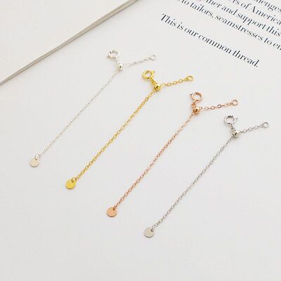 项链纯银可手十字链压光链延长