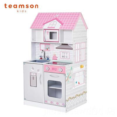 新款teams生on迪家宝宝房玩具过家家装儿童玩厨具中型木制仿真套