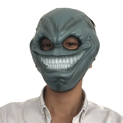 银铜蓝白色异形劫薪日面具收获日2树脂脸谱游戏面罩PAYDAY 2 MASK