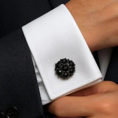 5pcs Flower Claw Rhinestone Button 22mm Glitter Crystal