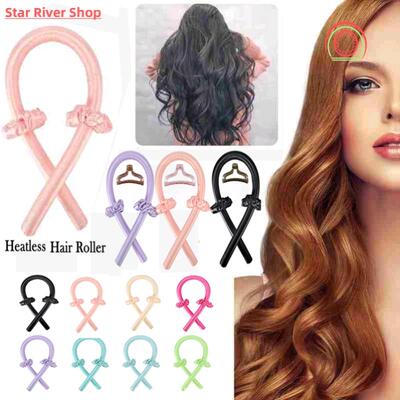 Heatless Hair Curlers Curling Iron Headband Lazy Curler Silk