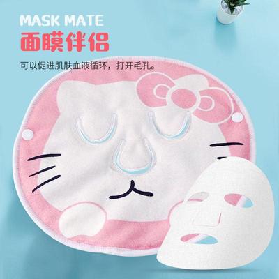 热敷毛巾敷脸巾加厚吸水冷敷湿敷纯棉亲肤挂耳式面部蒸汽灌肤面巾
