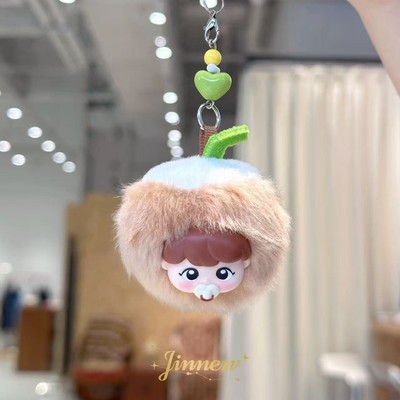 可爱水果娃娃卡通毛绒公仔手机挂绳创意玩偶儿童背包挂件手机链
