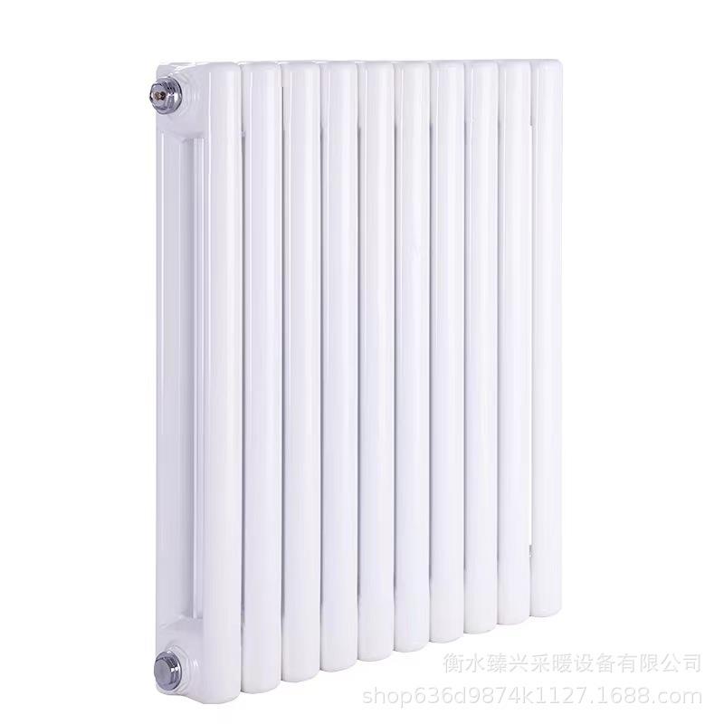 5025钢二柱暖气片低碳钢家用水暖散热片钢制散热器壁挂式承接工
