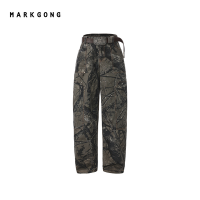 MARKGONG经典迷彩伐木裤