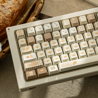 烤面包侧刻键帽热升华PBT原厂