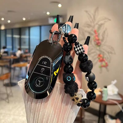 适用奔驰c260l钥匙套24款e300l车c200l高级 新款s级glc300l壳扣