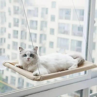 Ultra-Soft Cat Window Hammock Bed - Cozy Cloud-Like Perch fo