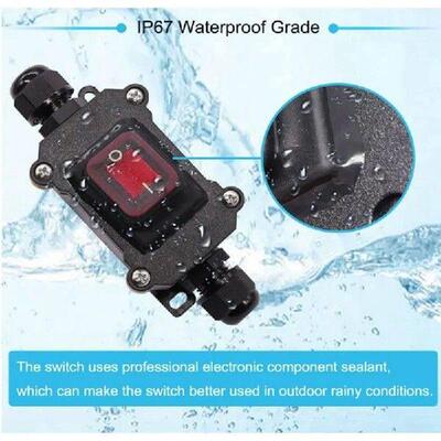 1 Piece IP67 Waterproof Inline Switch Smart Switches 12V DC