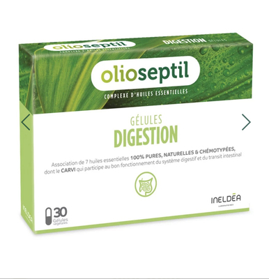 现货法国本土版Olioseptil Digestion调理肠道 精油胶囊30粒