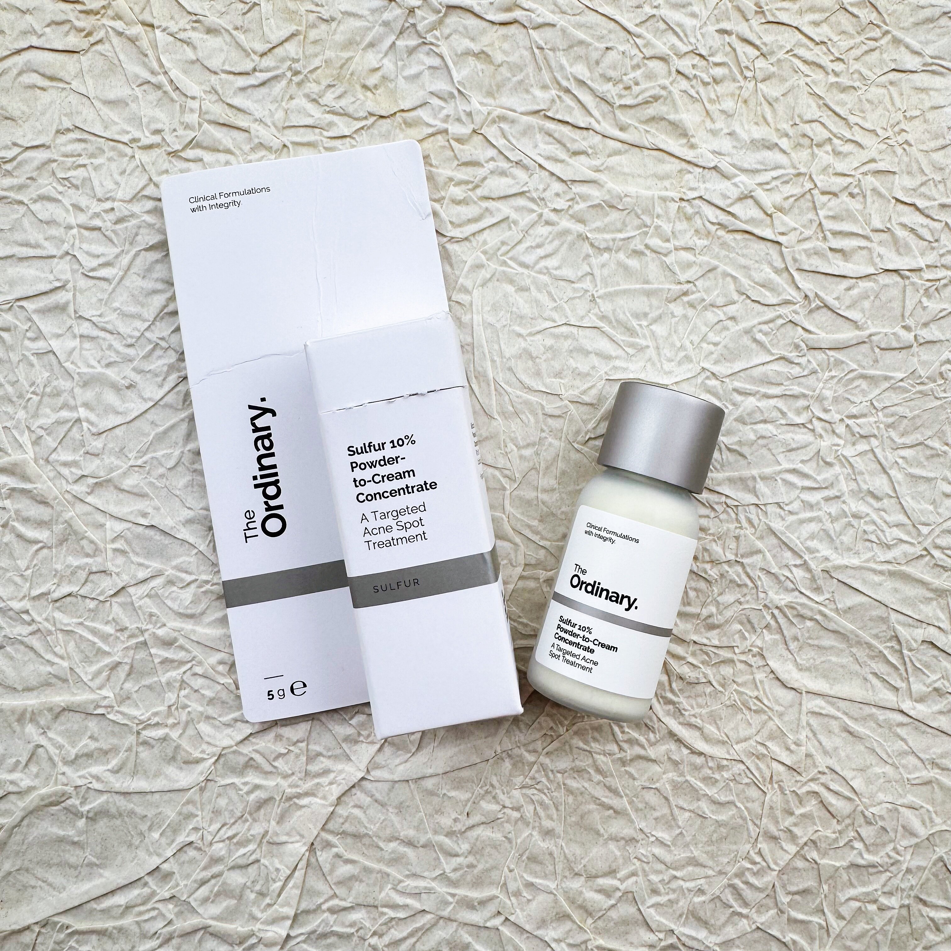 The Ordinary Sulfur 10%硫磺痘痘粉霜 淡化痘印 控油快速瘪痘 5g