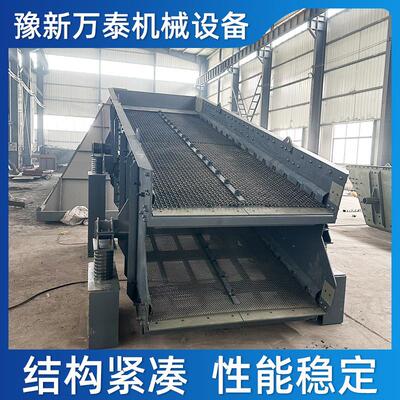 YK圆振筛单双层筛网筛分圆振筛 矿石 筛振选WYK-1842备 设敞开式