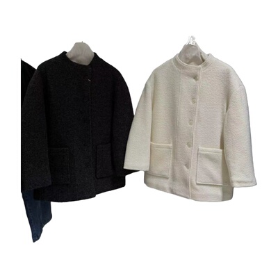 一善服饰冬上新韩系慵懒风宽松大衣YS1-52307