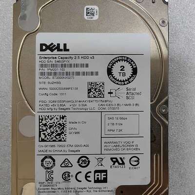 {议价}Dell戴尔 0XY986 ST2000NX0273 2T{可维修}