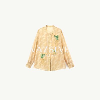 【VAZSLVE/全新奢品】捡漏-简约时尚印花长袖衬衫-BOT3129