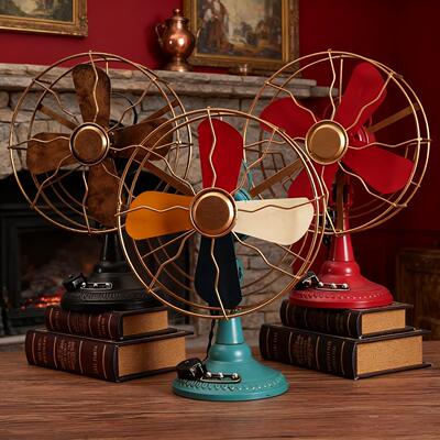 老式民国电风扇摆件607080年代老物件上海怀旧古董模型电影道具铁