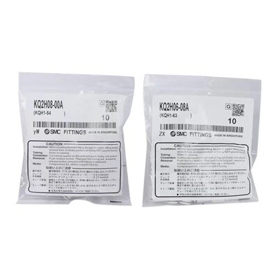 KQ2H直通变径接头 白色PG变径直通KQ2H04-06-08-10-12-00气管接头