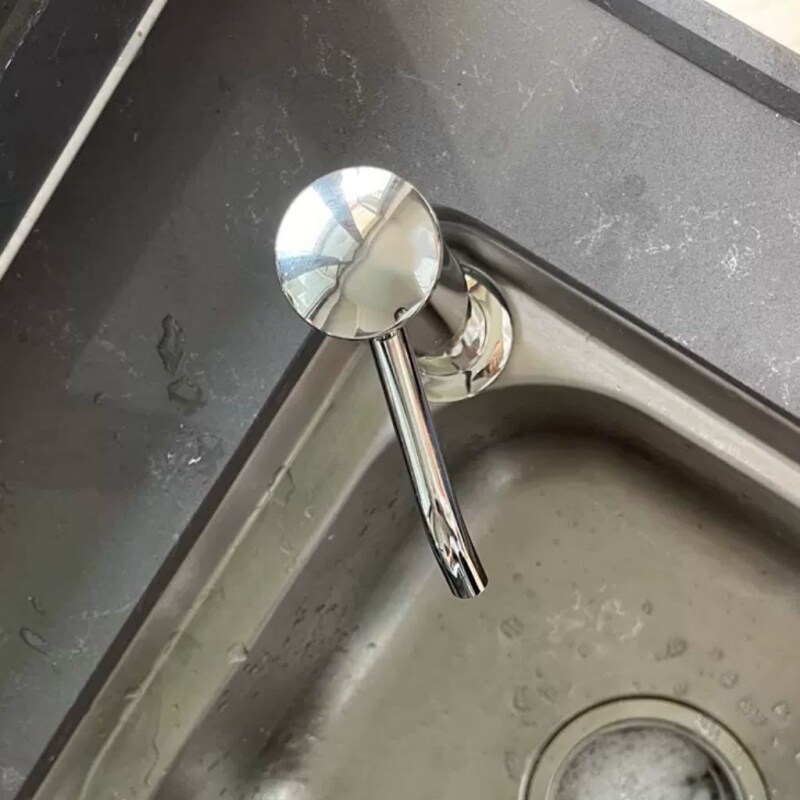 按压瓶304水池德国水槽洗洁精延长器压取皂液器泵头洗涤剂不锈钢