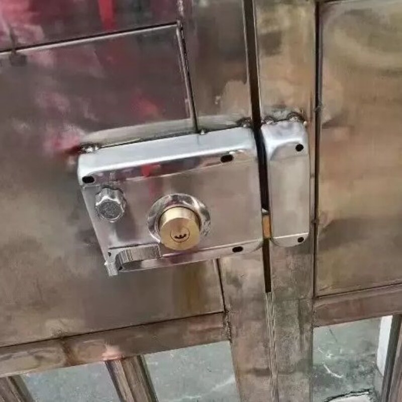 室内防盗门锁通用型防盗锁老式门锁锁具出租屋不锈钢门外装门锁