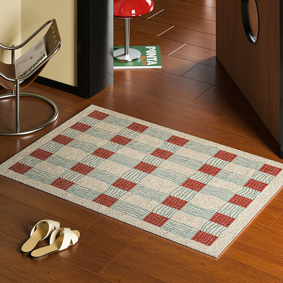 浮构曲包豪斯玄关丝圈入户地垫线 线条高级感耐脏防滑室外地垫子