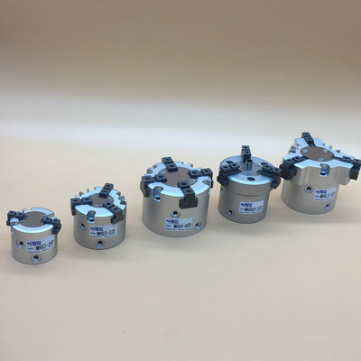 SMC型加长型三爪气缸MHSL3-16D-20D-25D-32D-40D-50D-63D-80D气爪