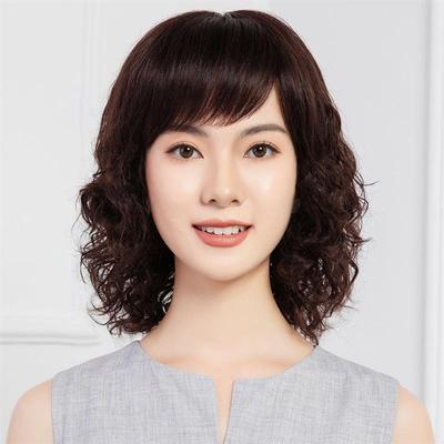 假发女中长卷全手织真老