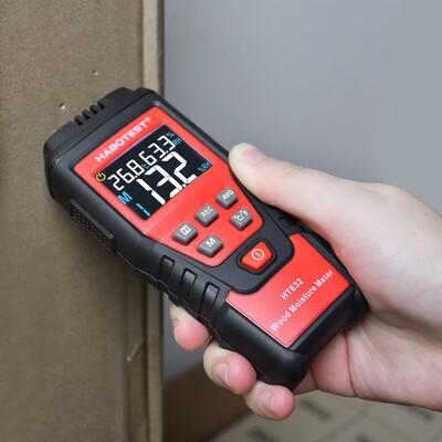 HT632木材水分测试仪水泥地面测湿仪墙面湿度仪纸箱含水率检测仪