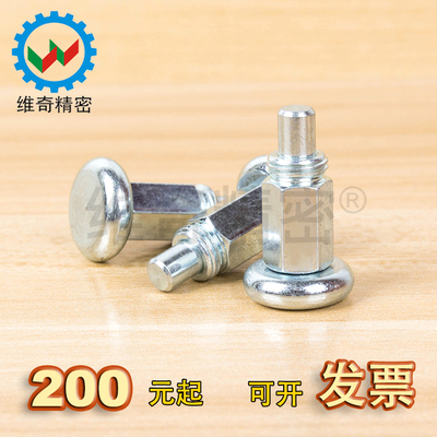 分度螺栓无卡锁型止动伸缩销 RS标准分度螺栓30.4mm M10钢 镀锌
