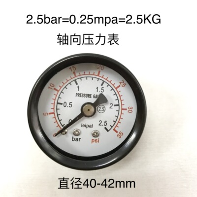 英文版面双刻度轴向压力