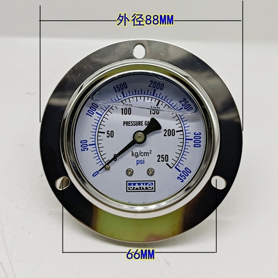 不锈钢轴向带边耐震压力