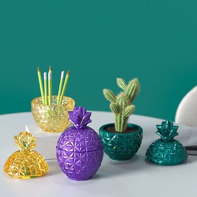 Storage Box Resin Mold Pineapple Silicone Jewelry Ring Box