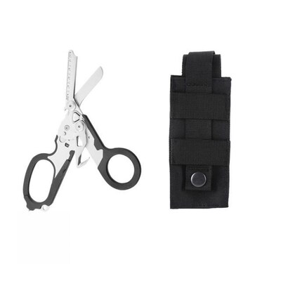 6 in 1 Shears Plier Bevel with Strap Cutter And Glass Breake