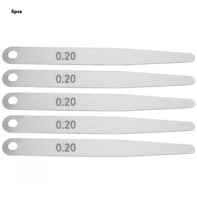 5pcs 0.2 Stainless Steel Feeler Gauge Ruler Welding Inspecti